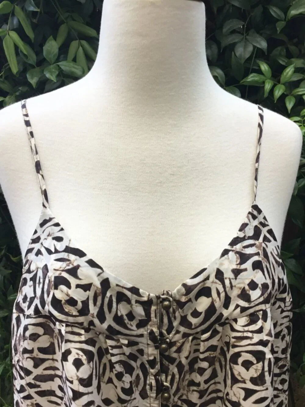 Banana Republic | Tops | Banana Republic Brown And Cream Print ...